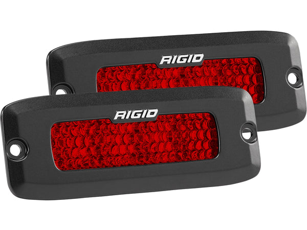 SR-Q SERIES DIFFUSED REAR FACING HIGH/LOW FM RED SET OF 2 -- Rigid ...